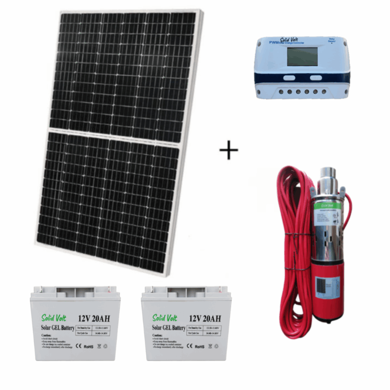 Kit Panou Solar 410W Cu Pompa De Apa Submersibila De Adancime Medie 24V ...